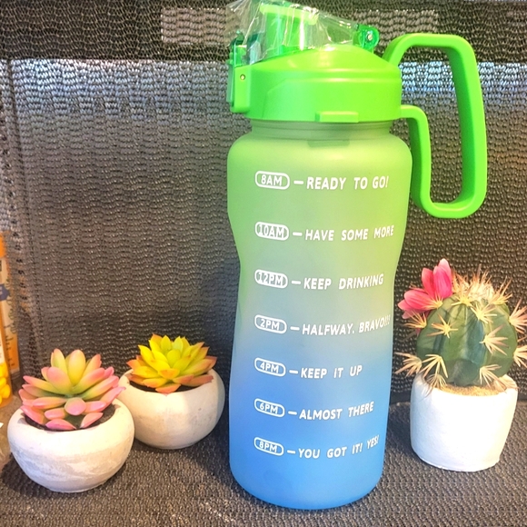 keepto | Other | Water Bottle Motivation 64 Oz With Extras New | Poshmark